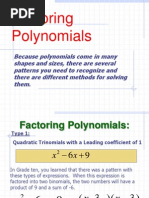 Slide and Divide Method for Trinomials | PDF | Teaching Methods & Materials