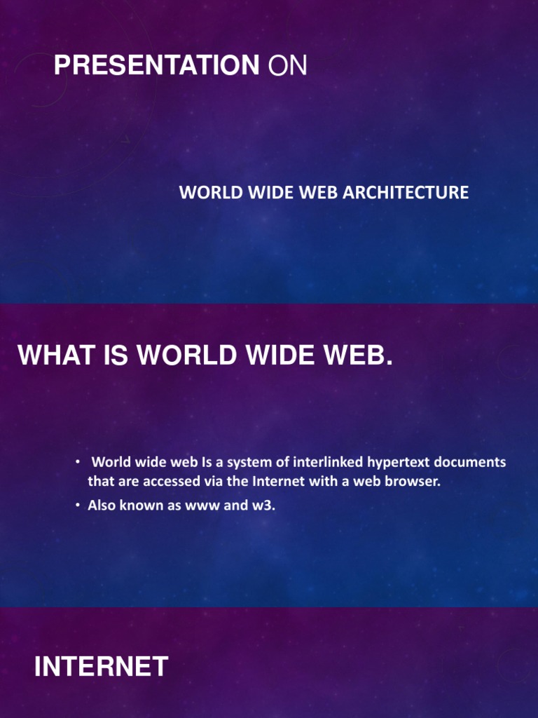 World Wide Web Architecture Overview | PDF | Uniform Resource ...