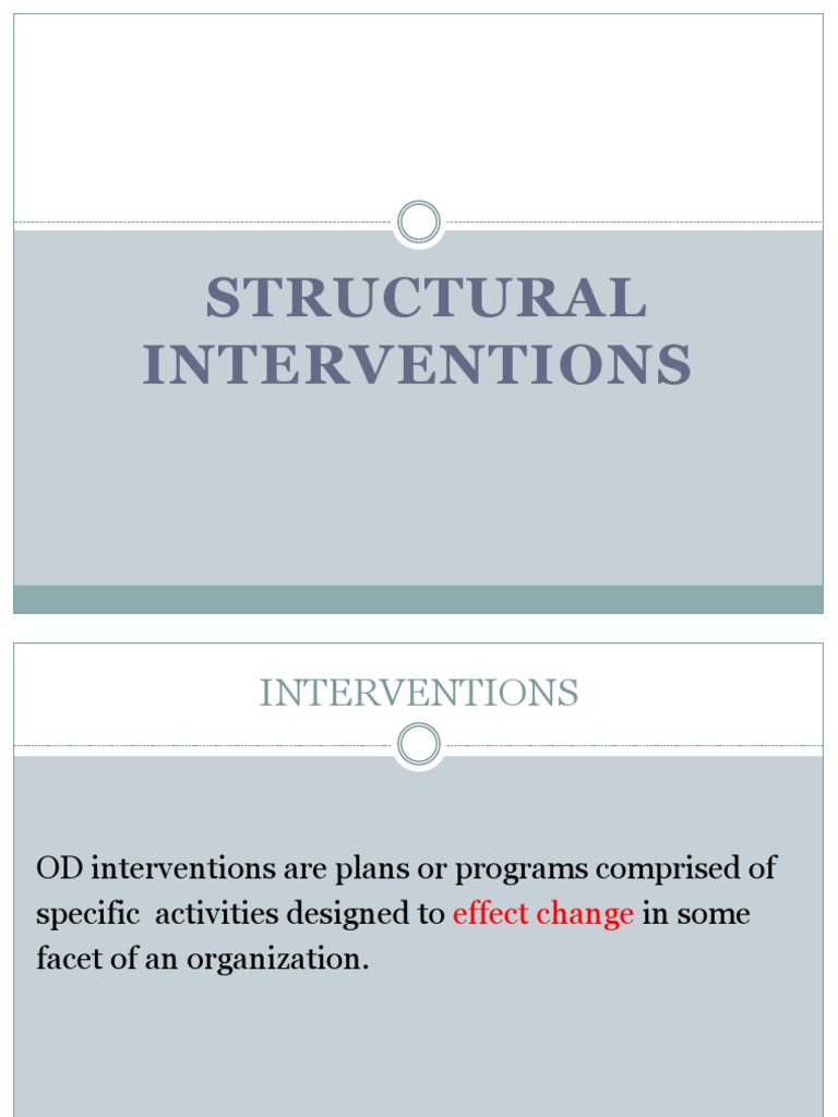 Structural Interventions | PDF | Layoff | Business Process