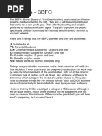 Understanding BBFC Age Classifications | PDF