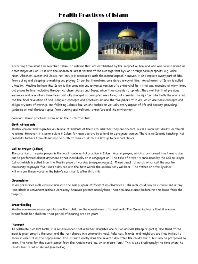 Health Practices of Islam | PDF | Quran | Islam