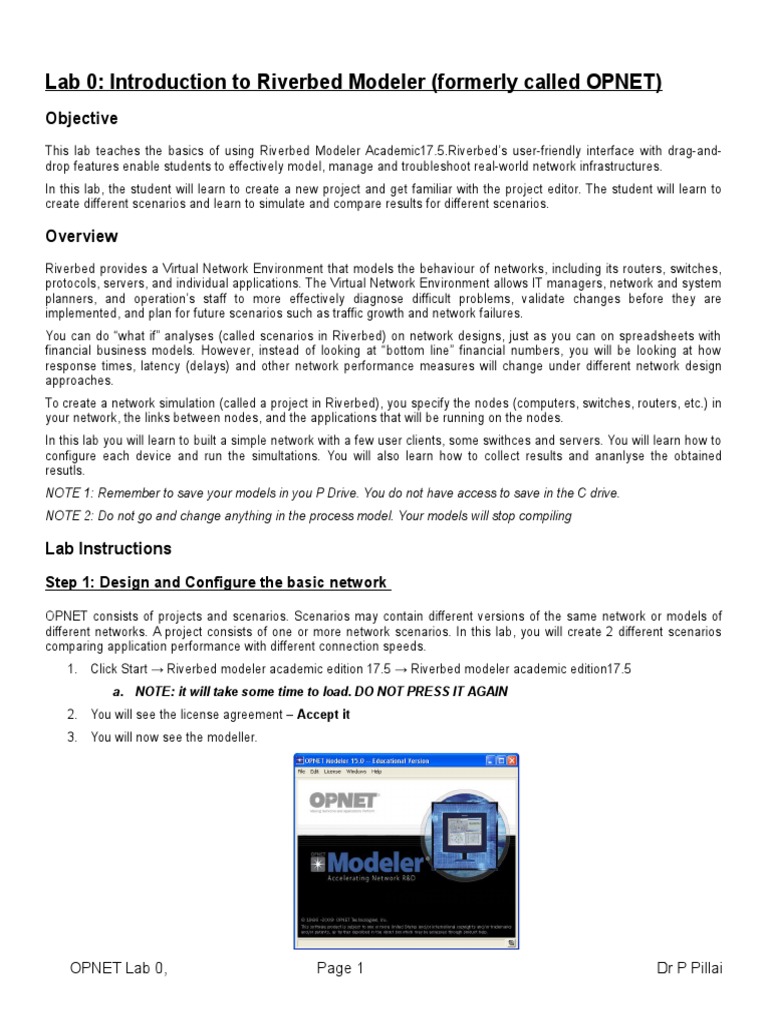 Opnet Lab 0 | PDF | Network Switch | Computer Network