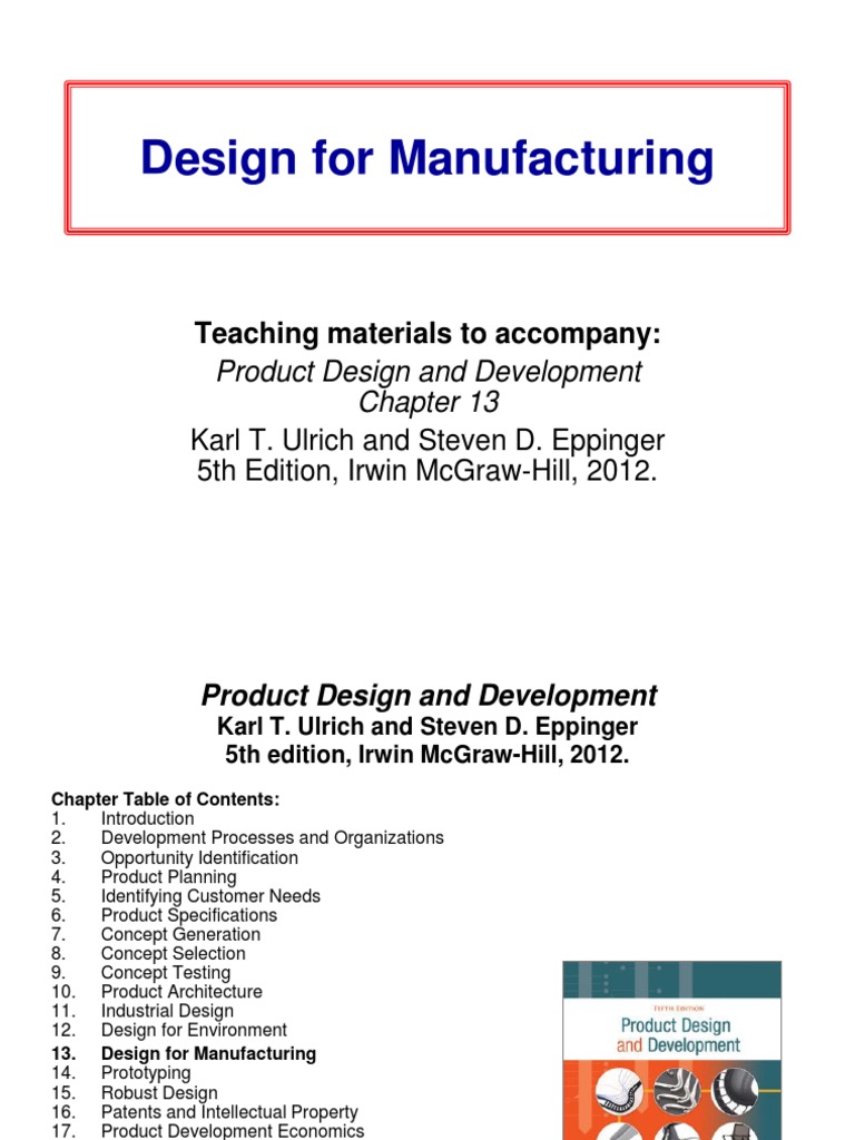 13 Design For Manufacturing | PDF | Screw | Nut (Hardware)