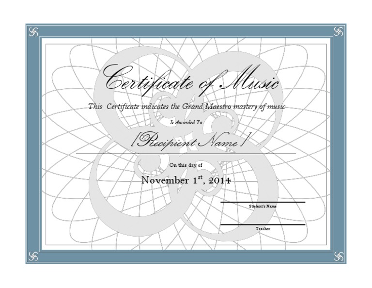 Band Certificate | PDF