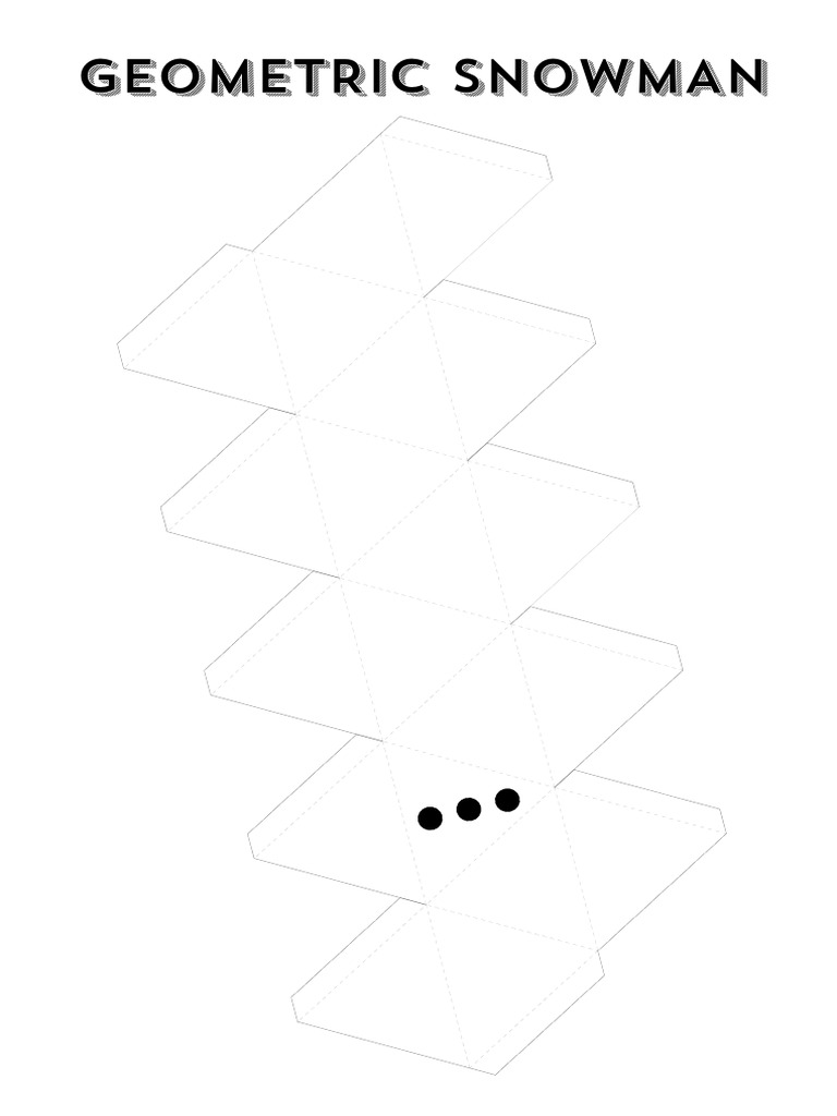 Geometric Snowman Design Guide | PDF