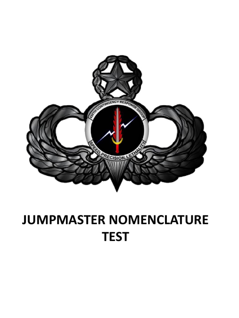 T-11 Jumpmaster Nomenclature Test | PDF