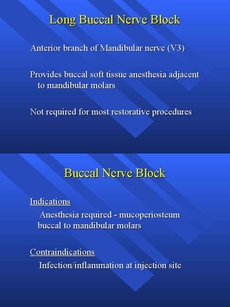 Buccal Nerve Block