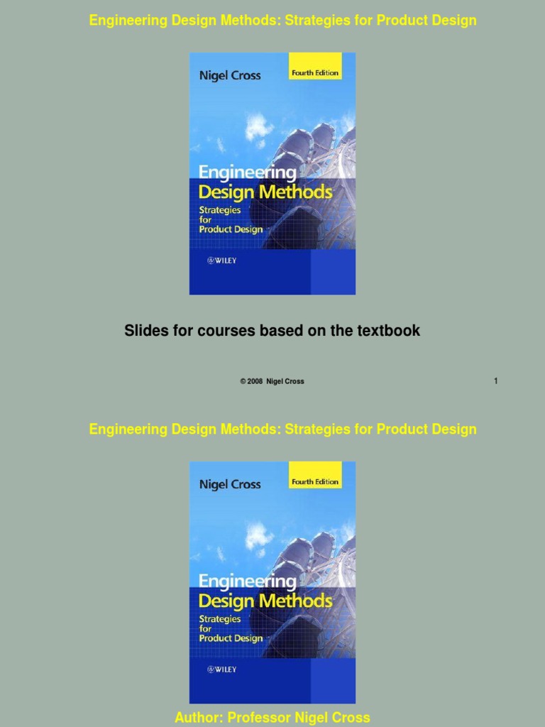 Engineering Design Methods | PDF | Engineering Design Process | Design Methods