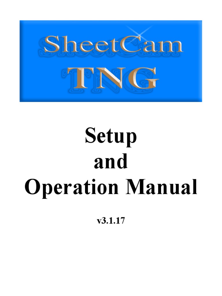 SheetCam TNG Manual - Letter | PDF | Numerical Control | Drill