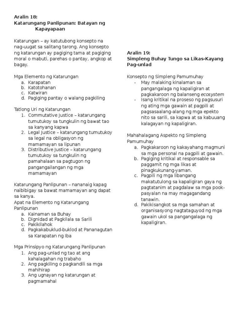Aralin 18-19 | PDF