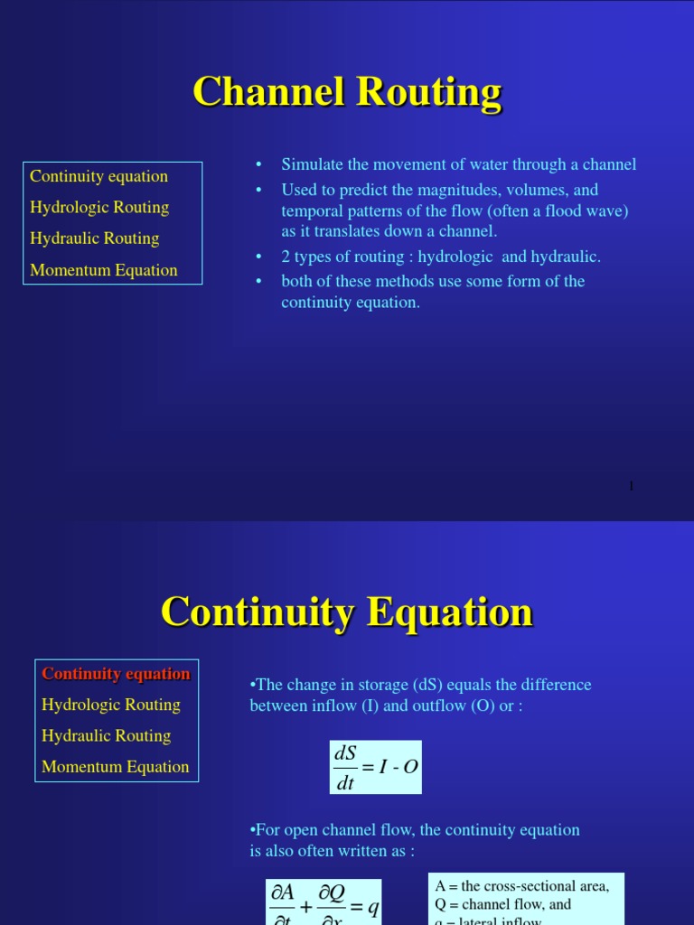 Flood Routing | Discharge (Hydrology) | Hydrology