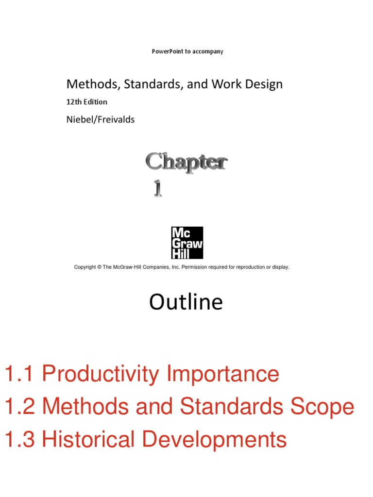1 Methods Standards and Work Design | PDF | Human Factors And ...