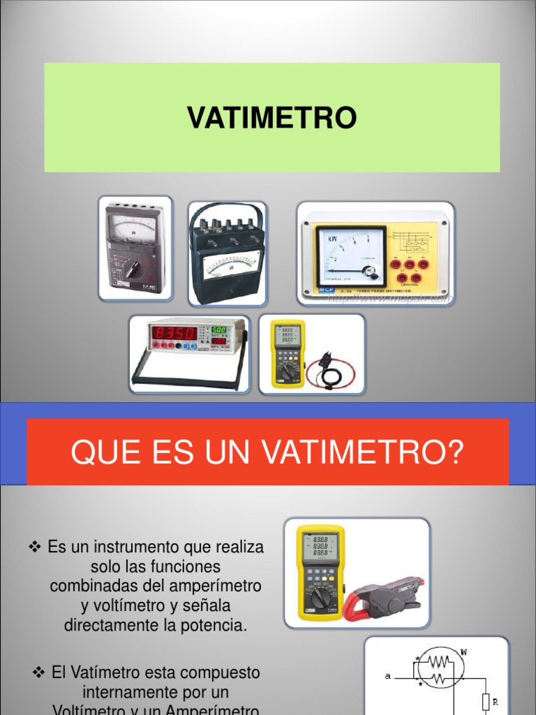 vatimetro | Energia electrica | Cantidad