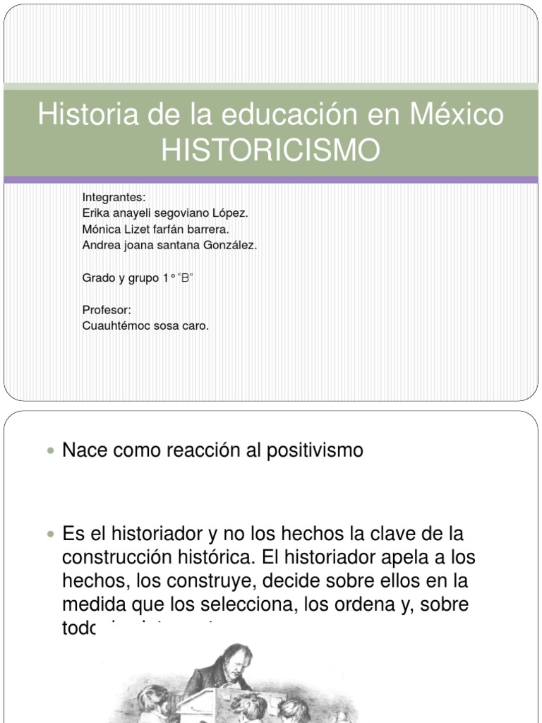 Historicismo: Clave en la Historia | PDF