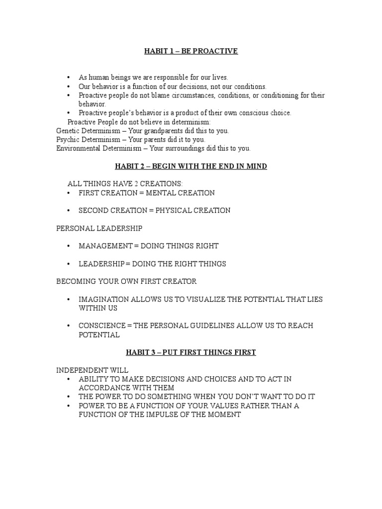7 Habits Culminating Activity | Download Free PDF | Essays | Metaphysics Of Mind