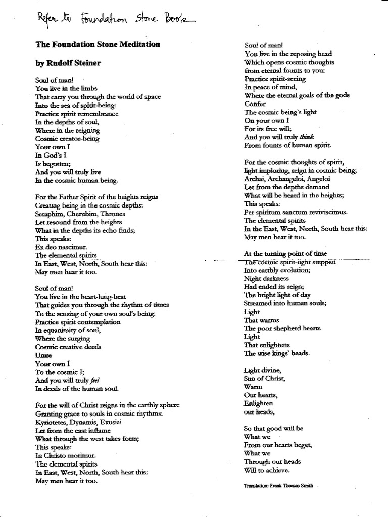 Foundation Stone | PDF | Religion & Spirituality