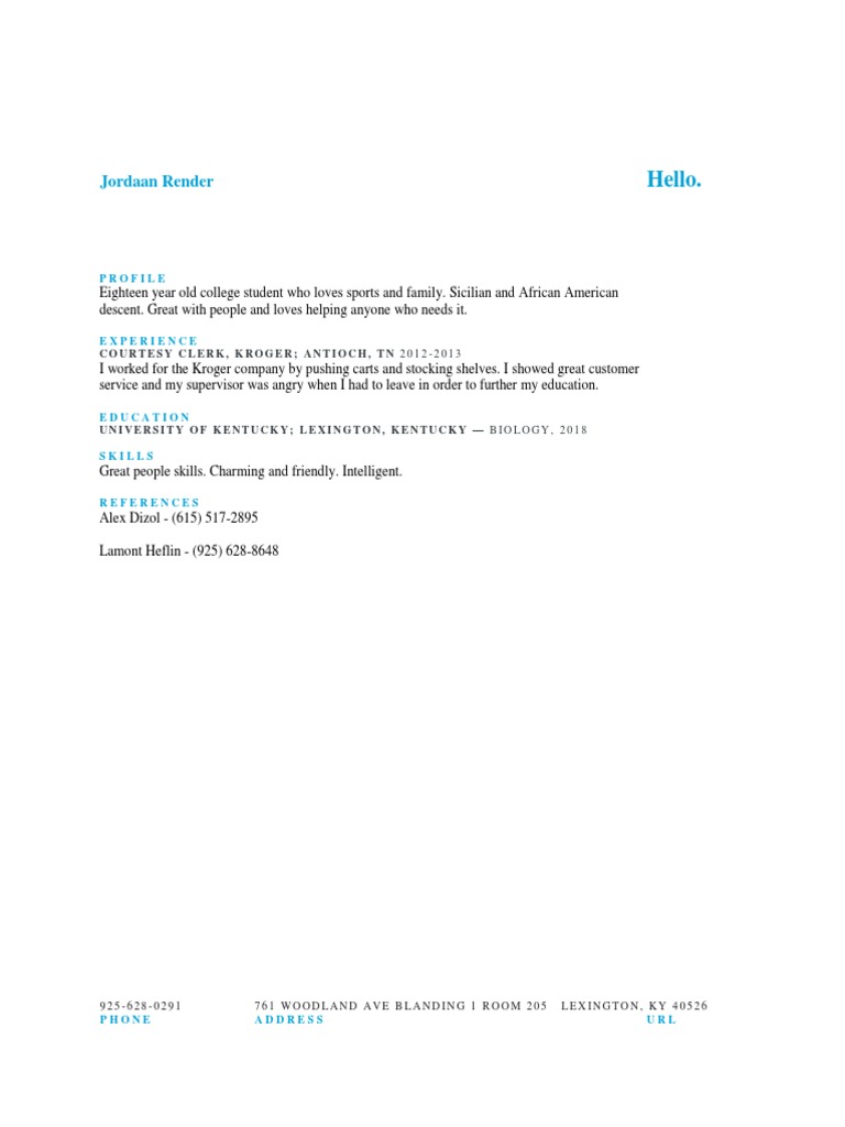 College Student Profile & Experience | PDF