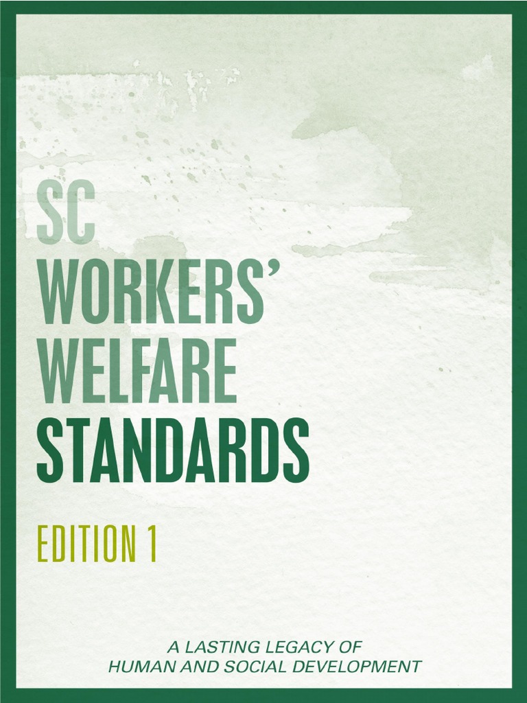 SC Workers' Welfare Standards, Edition 1 | PDF | Overtime | Independent ...