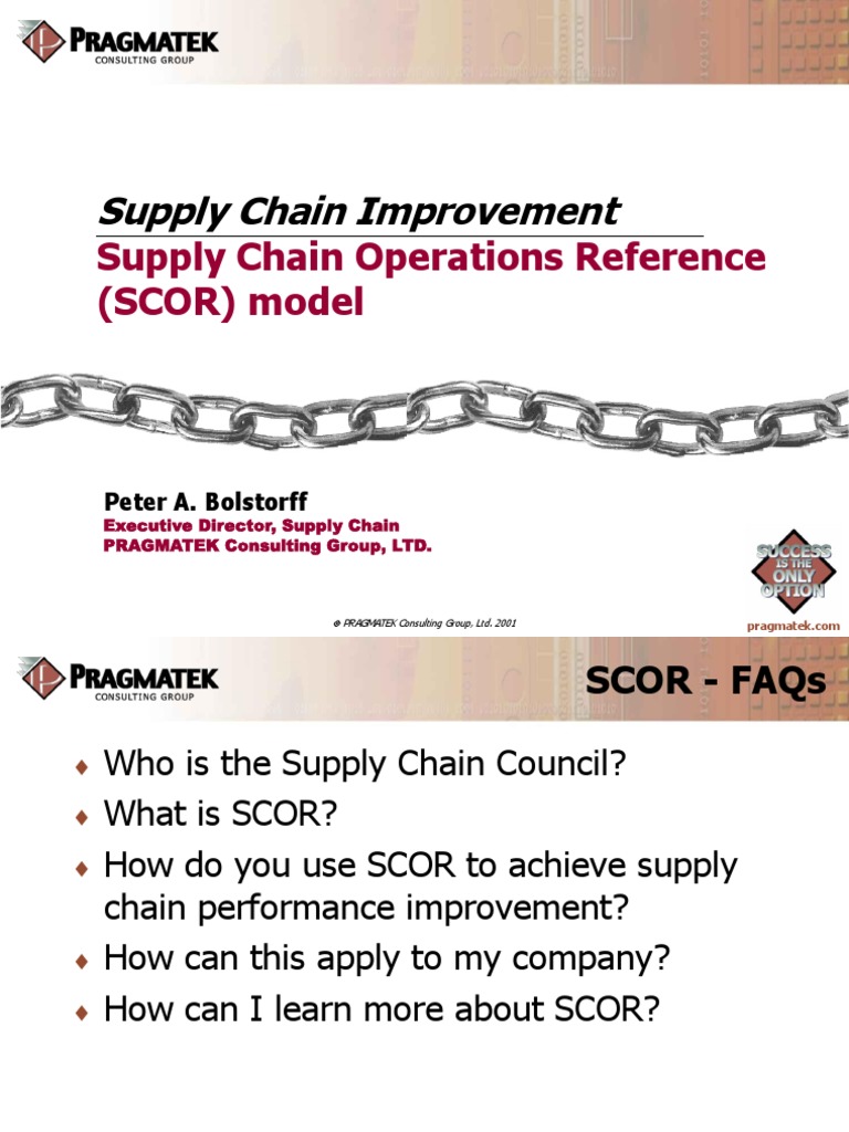 Supply Chain Improvement - Supply Chain Operations Reference (SCOR ...