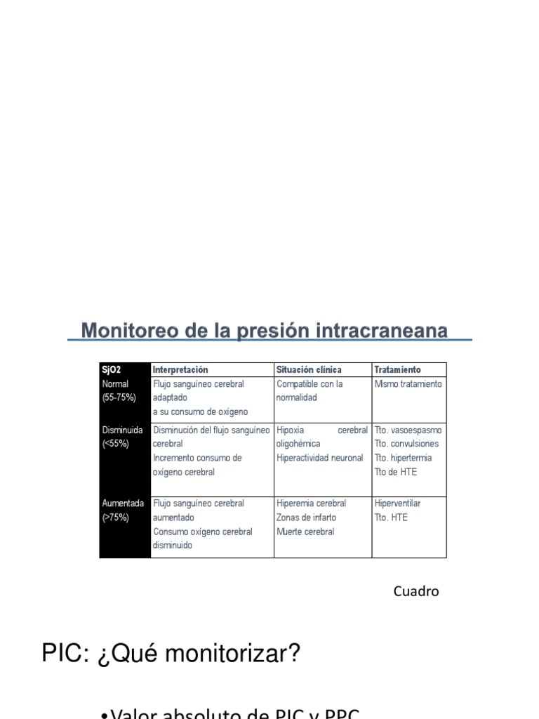 Medicion de Saturacion de Oxigeno en Bulbo Yugular en Pediatria | PDF ...
