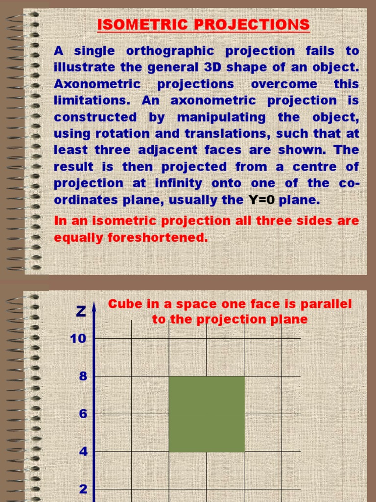 Isometric Projection | PDF | Cartesian Coordinate System | Geometry