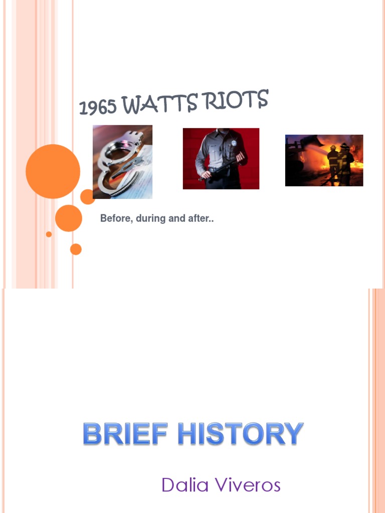 Watts Riots: Causes and Aftermath | PDF | Society | Racism