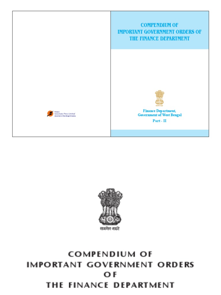 Compendium Govt Orders II PDF | PDF | Procurement | Construction Bidding