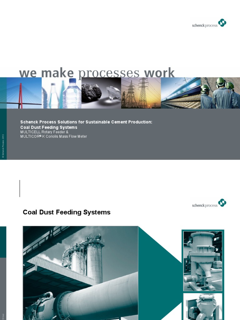 SCHENCK - Coal Dust Feeding 08-13 | PDF | Flow Measurement | Cement