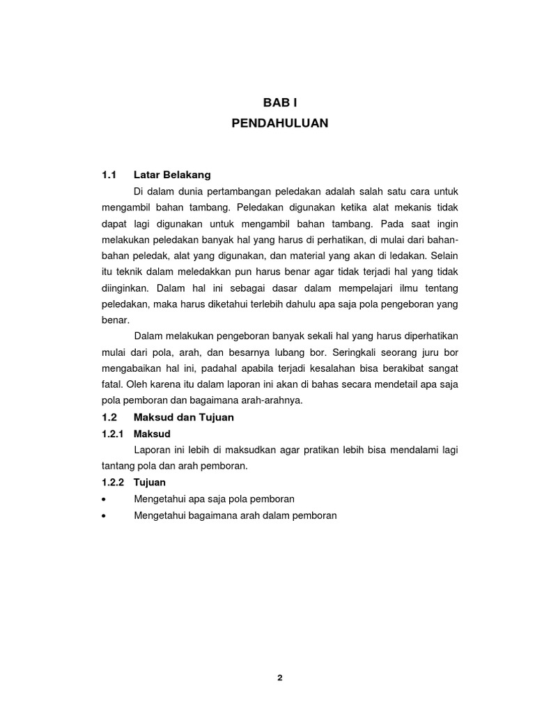 Pola Dan Arah Pemboran | PDF | Teknologi & Rekayasa