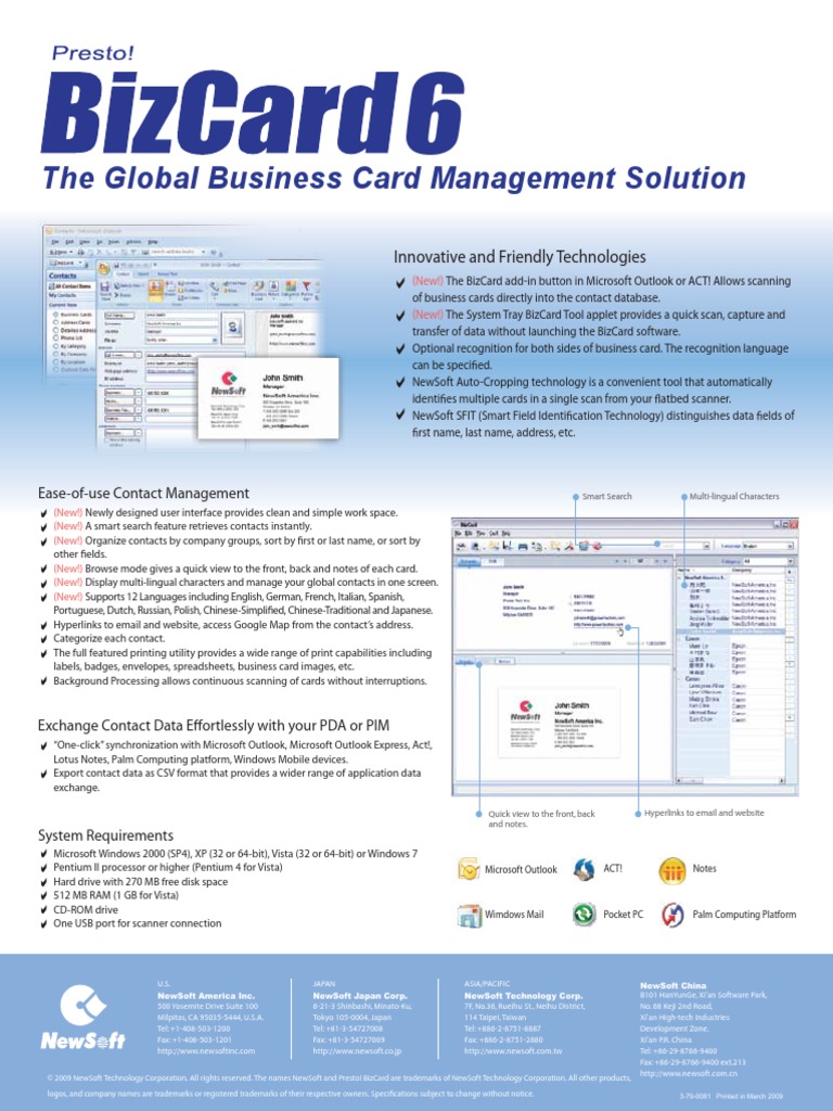 The Global Business Card Management Solution: Innovative and Friendly ...