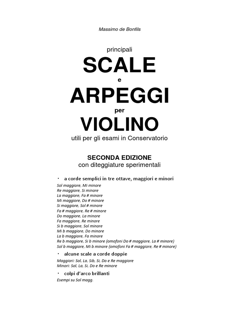 Scale e Arpeggi | PDF