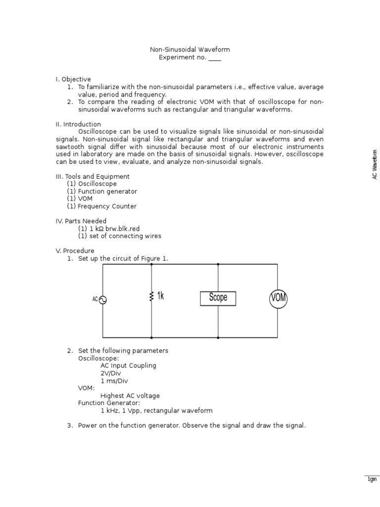 Non Sinusoidal Waveforms | PDF | Alternating Current | Frequency