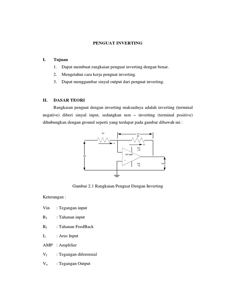 Penguat Inverting | PDF