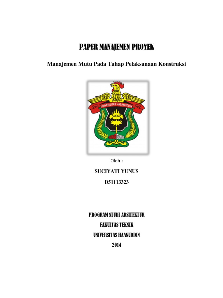 Paper Manajemen Proyek | PDF