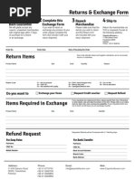 O'Neills Returns Policy and Process | PDF