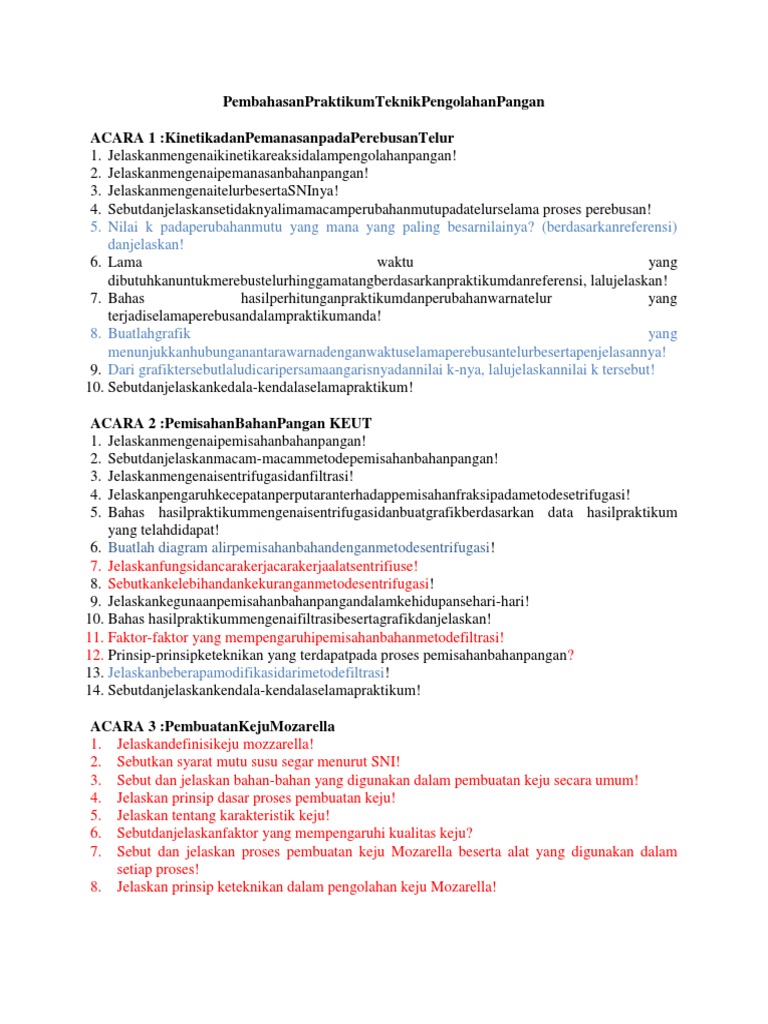 Pembahasan Laporan Praktikum TPP | PDF | Metode & Bahan Ajar | Sains & Matematika