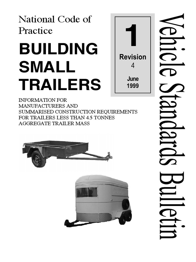 Building Small Trailers Guidelines | PDF | Trailer (Vehicle ...