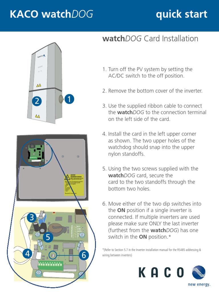 Manual de Instalación WatchDOG | PDF | Power Inverter | Switch