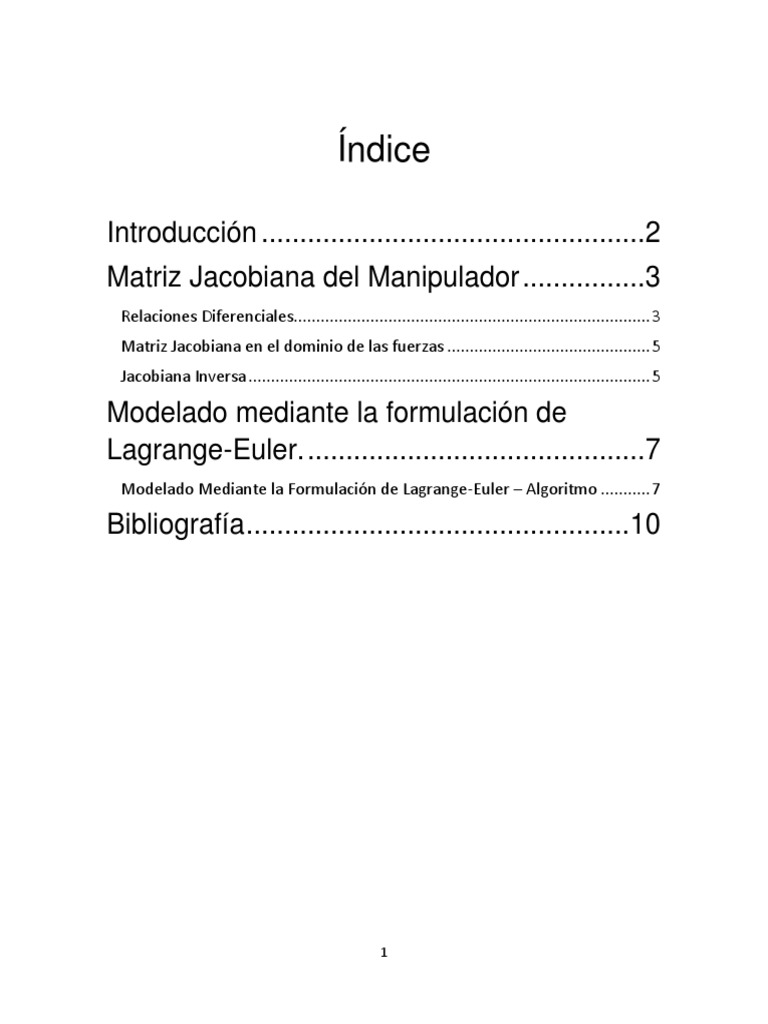 Matriz Jacobiana | PDF | Movimiento (física) | Cinemática