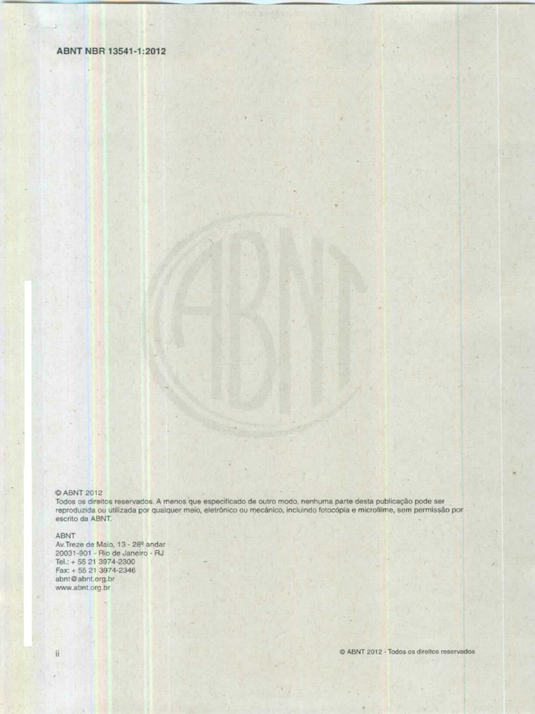 Abnt NBR 13541-1 2012 PDF | PDF