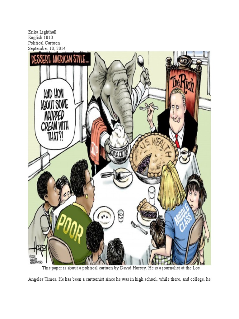 Political Cartoon | PDF | Middle Class | Poverty