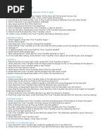 Chapter Summaries of The Time Machine | PDF | The Time Machine