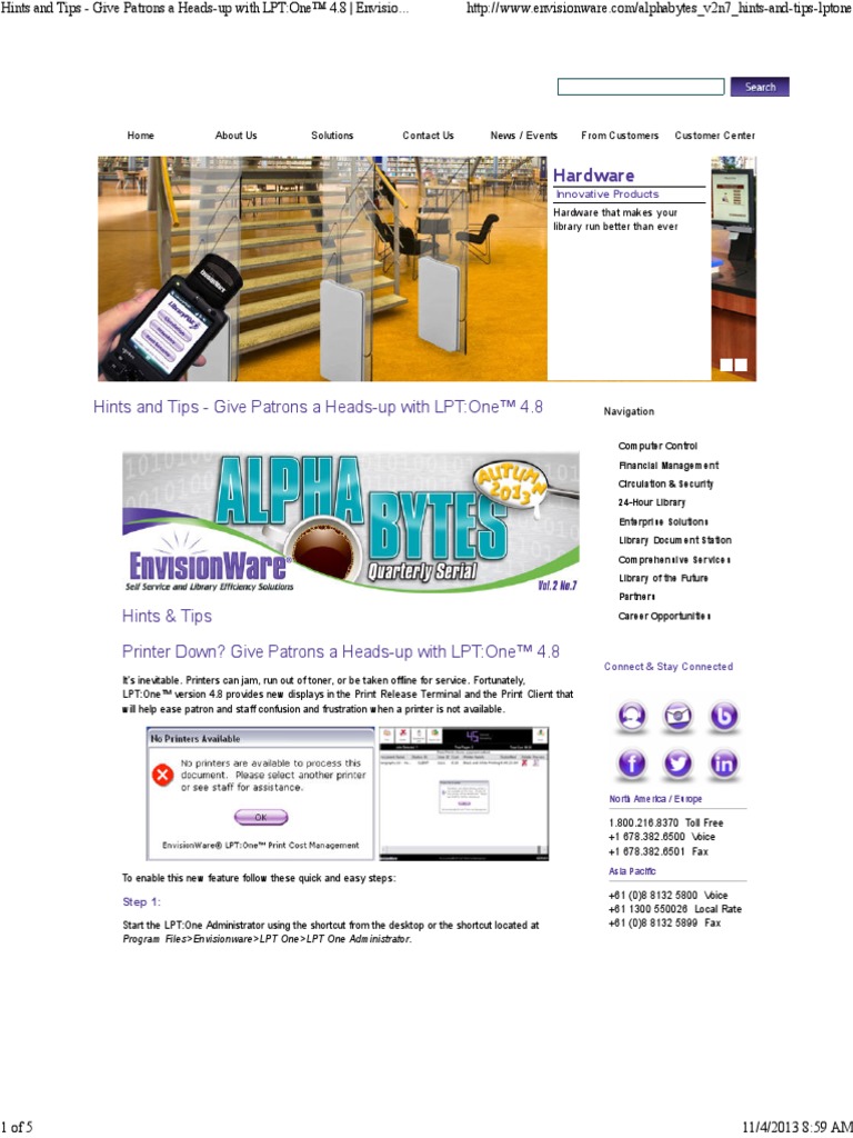 Envisionware LPT_One 4.8 Installation | Printer (Computing) | Icon ...