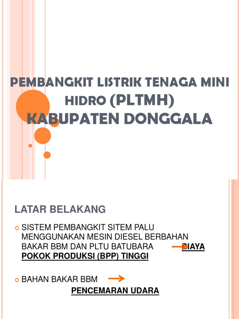 Pembangkit Listrik Tenaga Mini Hidro (PLTMH) | PDF