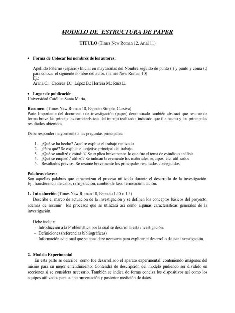 Modelo de Paper | PDF