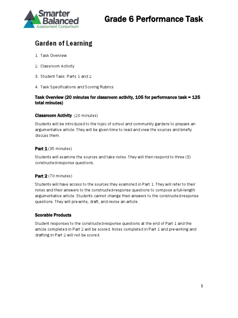 Performance Task In Grade 6 Quarter 4