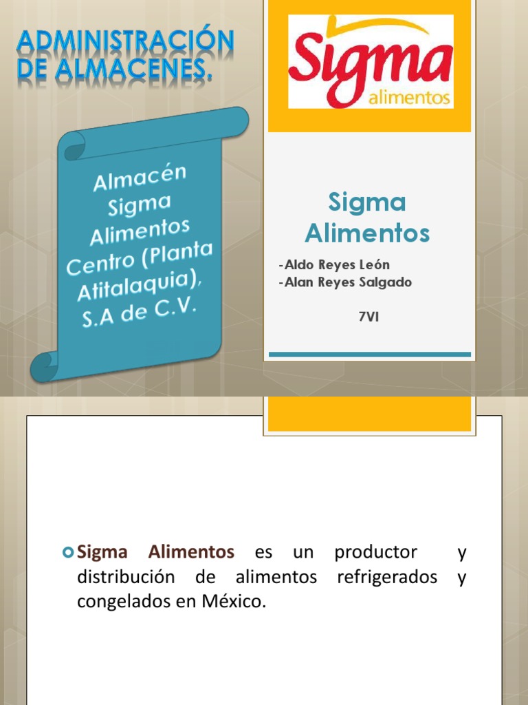 Sigma Alimentos Ejemplo Pdf Distribución Comercial Productos
