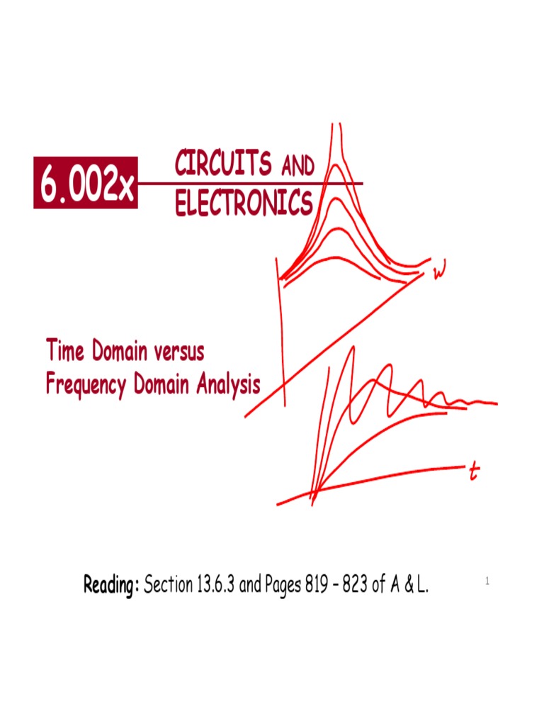 Time Domain Vs Frequency Domain | PDF