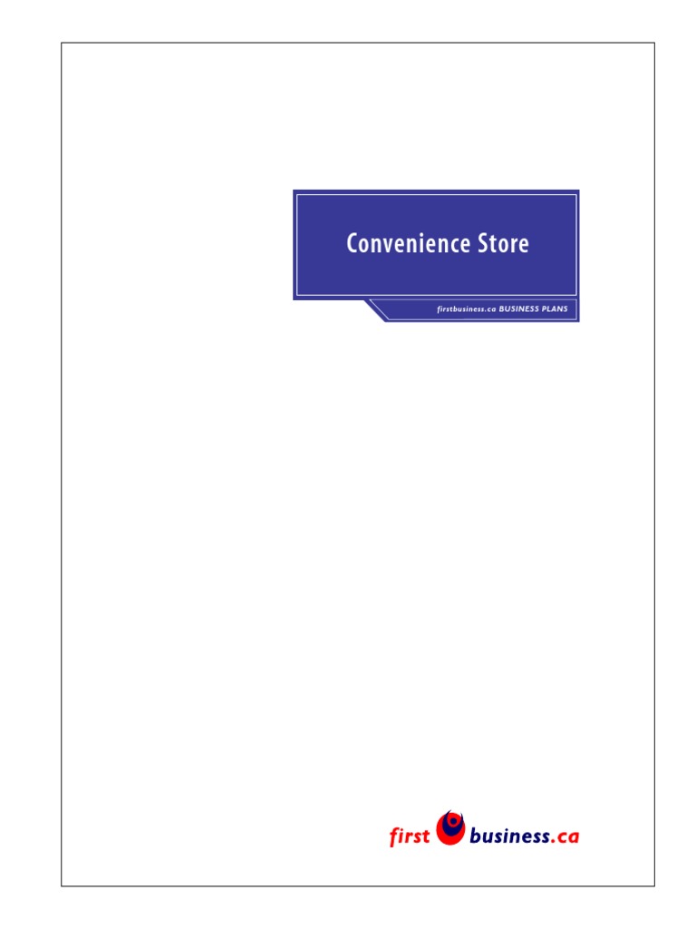 Reid's Convenience Store Business Plan | PDF