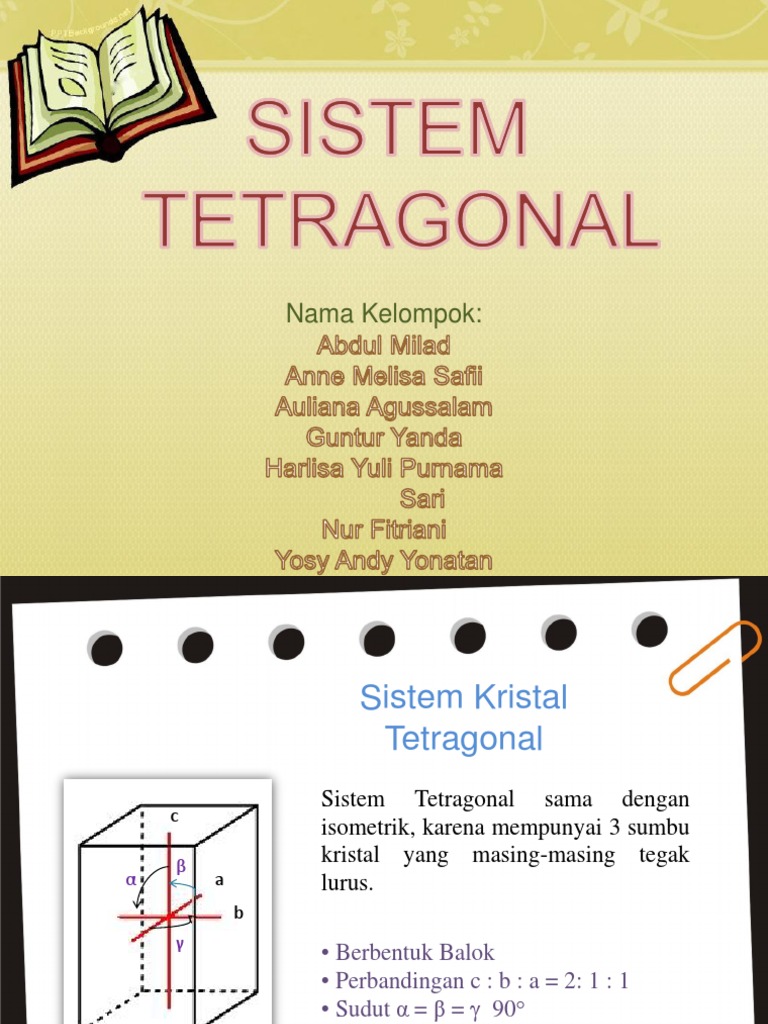 Sistem Kristal Tetragonal | PDF